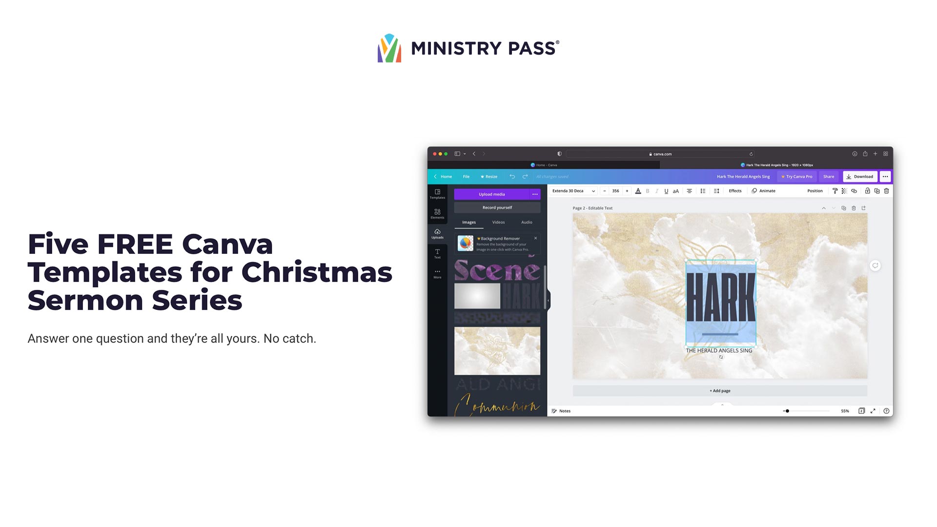 Canva Templates For Christmas Sermon Series Ministry Pass